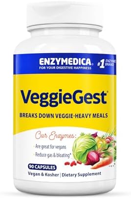 Amazon.com: Enzymedica VeggieGest - Digestive Enzyme Supplement for ...