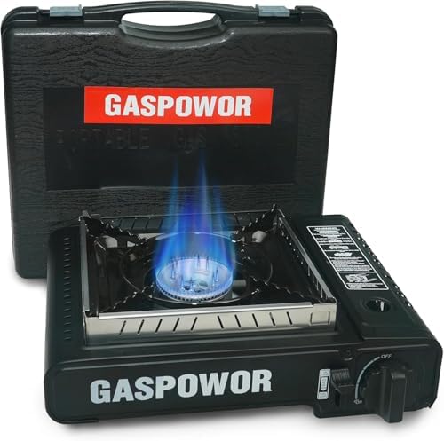 Amazon.com: Gas ONE Butane Gas Stove with 4 Butane Fuel Canister ...