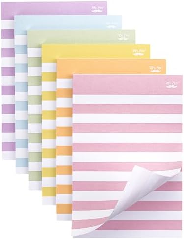 Amazon.com : Mr. Pen Lined Sticky Notes 4x6, 6 Pads, 45 Sheets ...