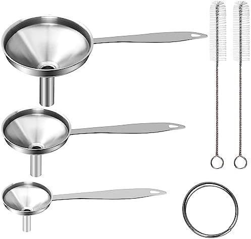 Goodern 3 Pcs Stainless Steel Funnels Set,Large Medium Small Kitchen ...