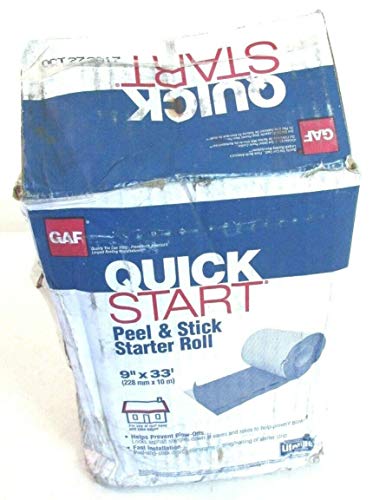 GAF QuickStart 33 lin. ft. Peel and Stick Roofing Starter Shingle Roll ...