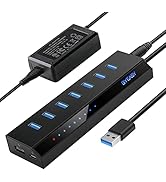 Amazon.com: BYEASY USB Hub, 4 Port USB 3.0 Hub, Ultra Slim Portable ...