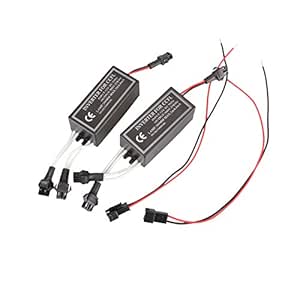 2PC CCFL Halo Ring Angel Eye Lights Inverter Ballast Replacement 12V Input Male From Madlife ...
