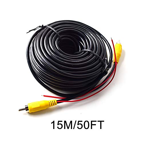 Snapklik.com : 15M 50FT Backup Camera Monitor RCA Phono Video Extension ...