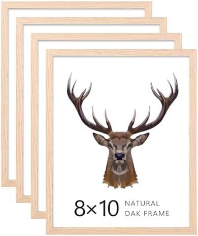 Amazon.com - KINLINK 8x10 Picture Frames Natural Oak, Oak Wood Frames ...