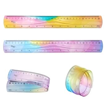 Amazon.com : 2pcs Flexible Rulers 12 Inch/30 cm Bendable Ruler Soft ...
