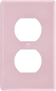 Kigai Duplex Outlets Wall Plate Cover, Unbreakable Solid Pink ...
