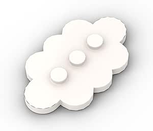 Amazon.com: Gobricks Props 3X 5 White Clouds 10PCS Compatible with Lego ...