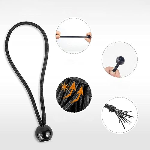 Elastic Bands with Ball, Rubber Tensioner with Ball for Banner ...