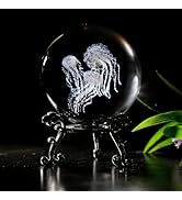 Amazon.com: 60mm Tree of Life Crystal Ball with Stand 3D Laser Engraved ...