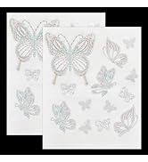 Amazon.com: FINGERINSPIRE 6 Sheets Iron on Crystal Transfers Applique ...
