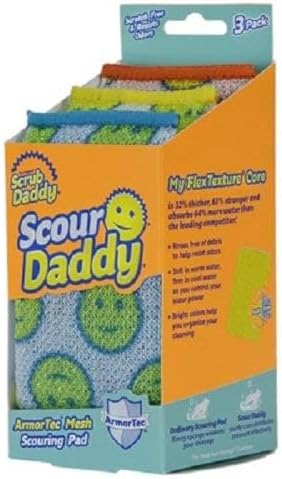 Scrub Daddy Steel Scour Pads - Scour Daddy Steel - Stainless Steel ...