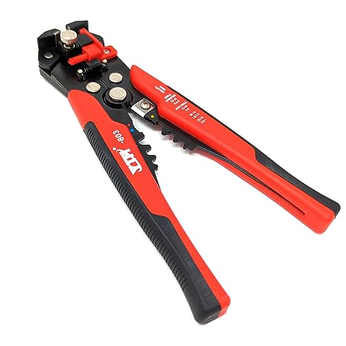 Automatic Wire Stripper 5 in 1 Wire Crimper Wire Cutter Red & Black ...