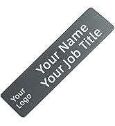 Amazon.com : QIPAN Stainless Steel Custom Silver Name Tags With Pin or ...