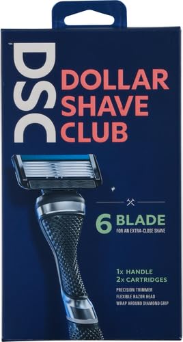 Dollar Shave Club 6-Blade Razor Starter Set for an Extra Close Shave ...