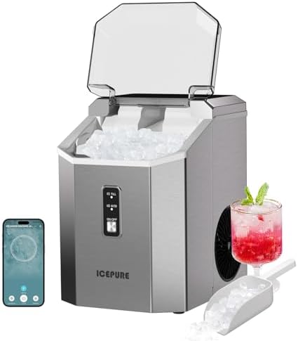Amazon.com: ICEPURE Nugget Ice Makers Countertop with App, Portable Ice ...