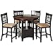 Amazon.com - Coaster Furniture Lavon 5-Piece Storage Counter Table ...