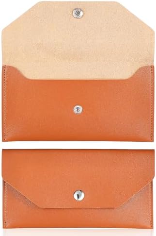 Amazon.com : Brown Cash Envelope Wallet Leather Money Wallet Organizer ...