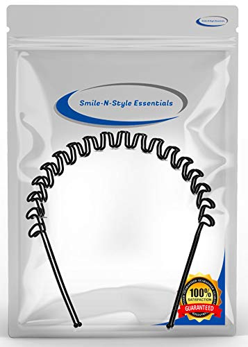 Buy Smile n Style Essentials Black Metal Spring Zig Zag Wave Hair Band ...