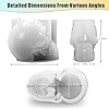 Amazon.com: Silicone Skull Mold for Epoxy Resin Casting - 3D Large Skeleton Shape for Candle ...