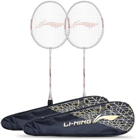 Li-Ning XP-90-IV Aluminum Strung Badminton Racket (2 x Rackets + 2 x ...