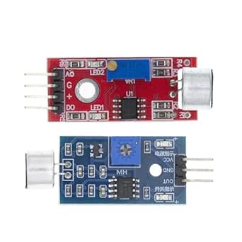 Amazon.com: LYYNHG 10PCS 3pin 4Pin Voice Sound Detection Sensor Module KY-037 High Sensitivity ...