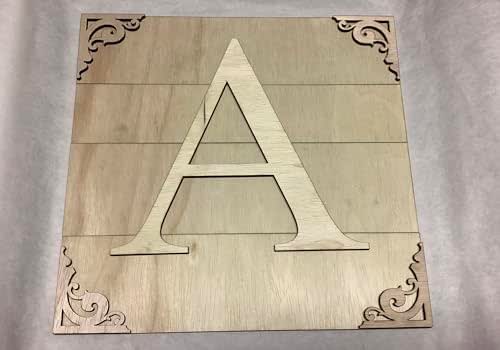 Amazon.com: UNFINISHED WOOD KIT - SHIPLAP LETTER DESIGN (ADD ...
