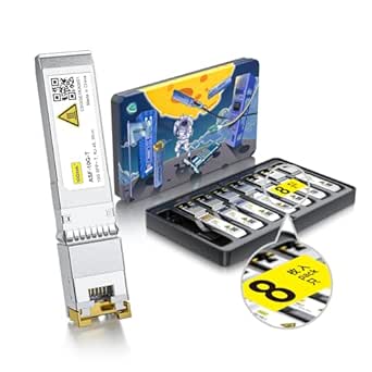 10Gtek 10GBase-T SFP+ to RJ-45 Transceiver, 10Gbe SFP+ Copper Ethernet ...