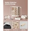 Amazon.com: SONGMICS Jewelry Box 360° Rotating, Jewelry Storage Case ...