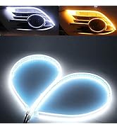Amazon.com: Qasim DRL LED Strip Car Daytime Running Light 9.25in White Automobile Decorative ...