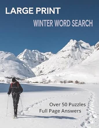 Large Print Winter Word Search Puzzle Book: Large Print Winter Easy to ...