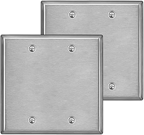 BESTTEN 10 Pack 1-Gang Decorator Metal Wall Plate with Protective Film ...