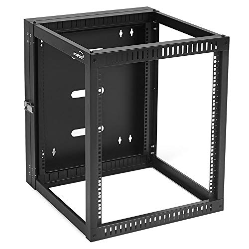 Buy NavePoint 12U Wall Mount Server Rack with Hinged Back, 4-Post 24 ...