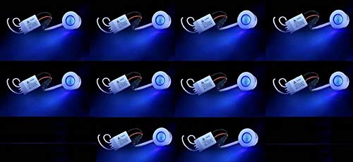 Buy SUNPAC 1 Watt & 3 Watt LED Button Light (Round) - Pack of 10 (Blue ...