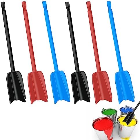 Silicone Paint Stirrer, Suzzam Pack of 4 Reusable Epoxy Resin Stirrers ...