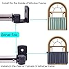 Amazon.com: YYST Type A 16" to 28" Inside The Window Frame Curtain Rod ...