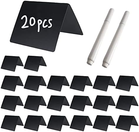 Set of 22 Mini Chalkboard Signs, 7.5x10cm Small Chalkboard for Writing ...