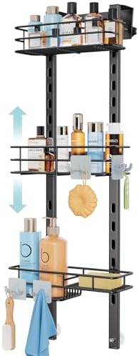 Amazon.com: Shower Caddy Over the Door Organizer: Bath Rack Hanging ...