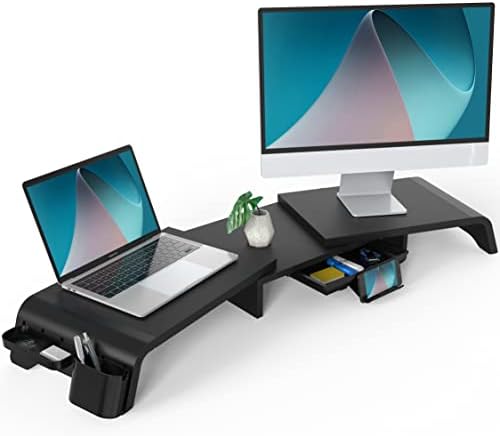 LORYERGO Dual Monitor Stand, Computer Monitor Stand Riser, Adjustable ...