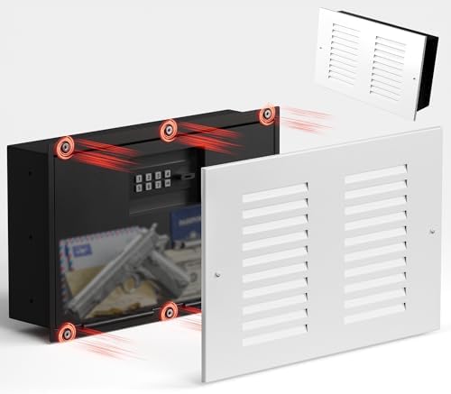 Mboko Electronic Hidden Wall Mount Safe With Air Vent Cover, Magnetic ...