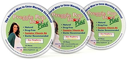 Amazon.com: Preggie Pop Drops Plus | 21 Drops Each | Vitamin B6 for ...