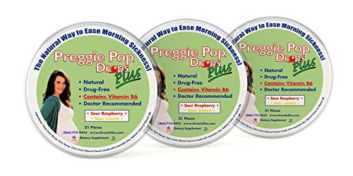 Amazon.com: Preggie Pop Drops Plus | 3 Pack: 21 Drops Each | Vitamin B6 ...