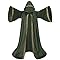 Amazon.com: Wizard Robe Adult with Hood Sleeves, Men Women Wedding ...