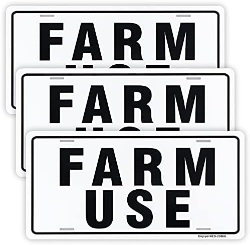Amazon.com: Blulu 4 Pieces Farm Use ID Tag Sign Aluminum Reflective ...