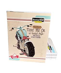 GENIUS MIND Notebooks | Gloss Laminated Cover | Centre Stapled Binding ...