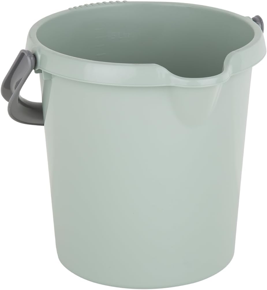 Silver Sage - High Grade Plastic 5L Litre Bucket with Pouring Spout ...