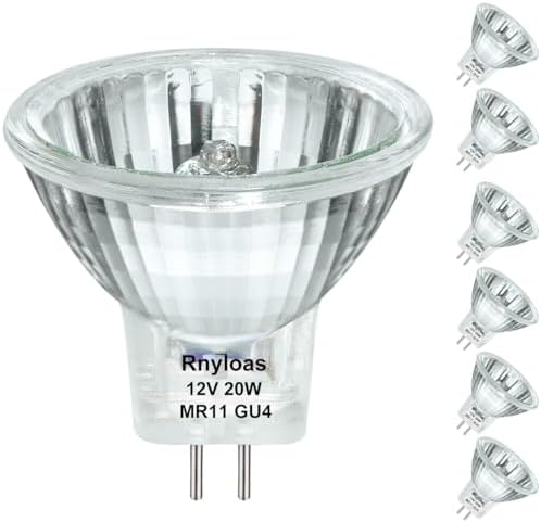 Amazon.com: GU4 Halogen 20W 6 Pack GU4 Base MR11 12V 20W, FTD Spot ...