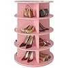 Amazon.com: SpaceAid 4 Tier Rotating Shoe Rack Tower, Spinning Shoe ...