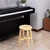 Amazon.com: Lestar Round Wooden Stool,Solid Wood Stools,18 Inch Height ...