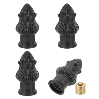 PATIKIL 33 x 16mm Lamp Finials Caps Knob, 4 Set Solid Lamp Shade Top ...
